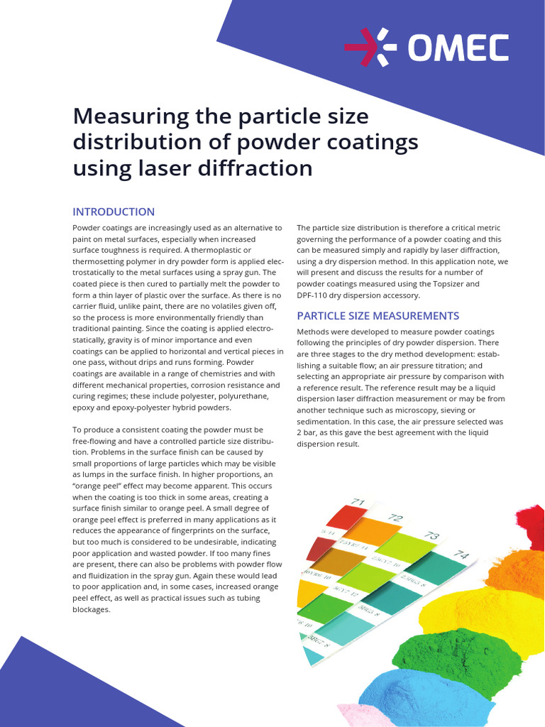 PN12944_AN_OMEC_POWDER_COATINGS | PDF | Paint | Coating