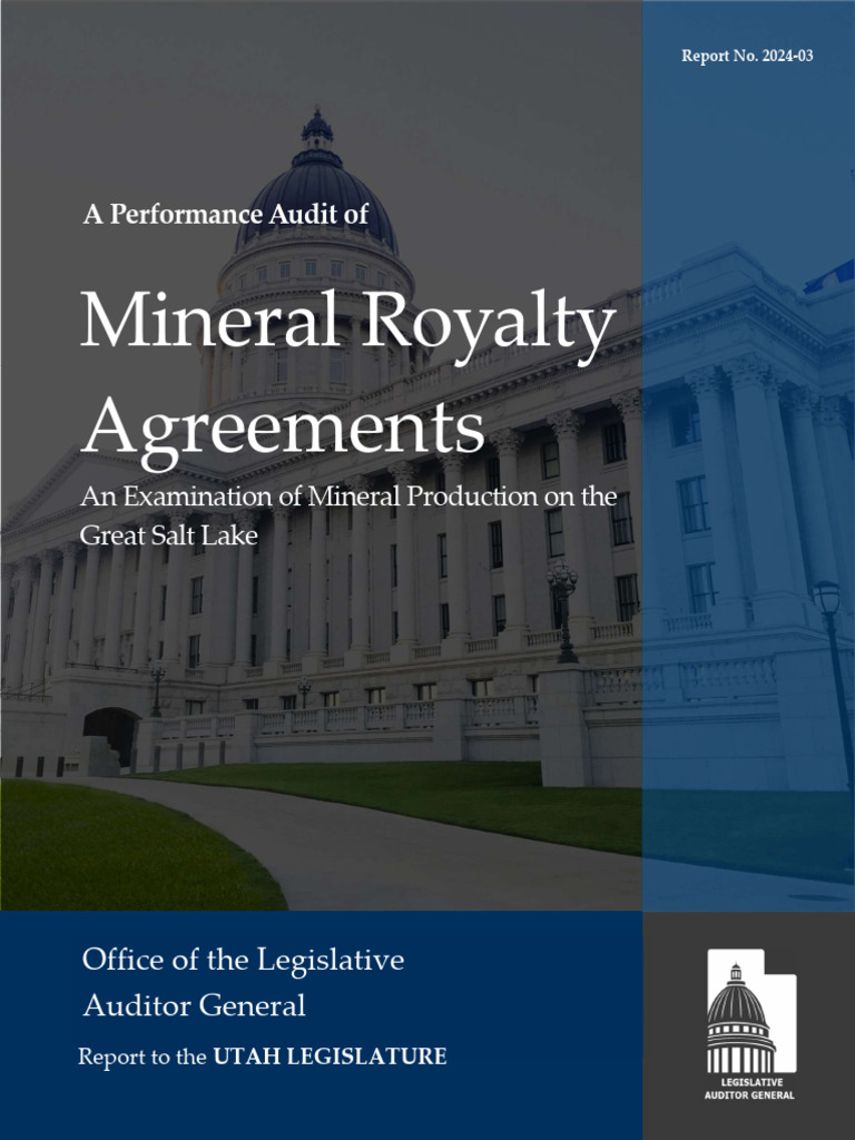 A Performance Audit of Mineral Royalty Agreements: An Examination of ...
