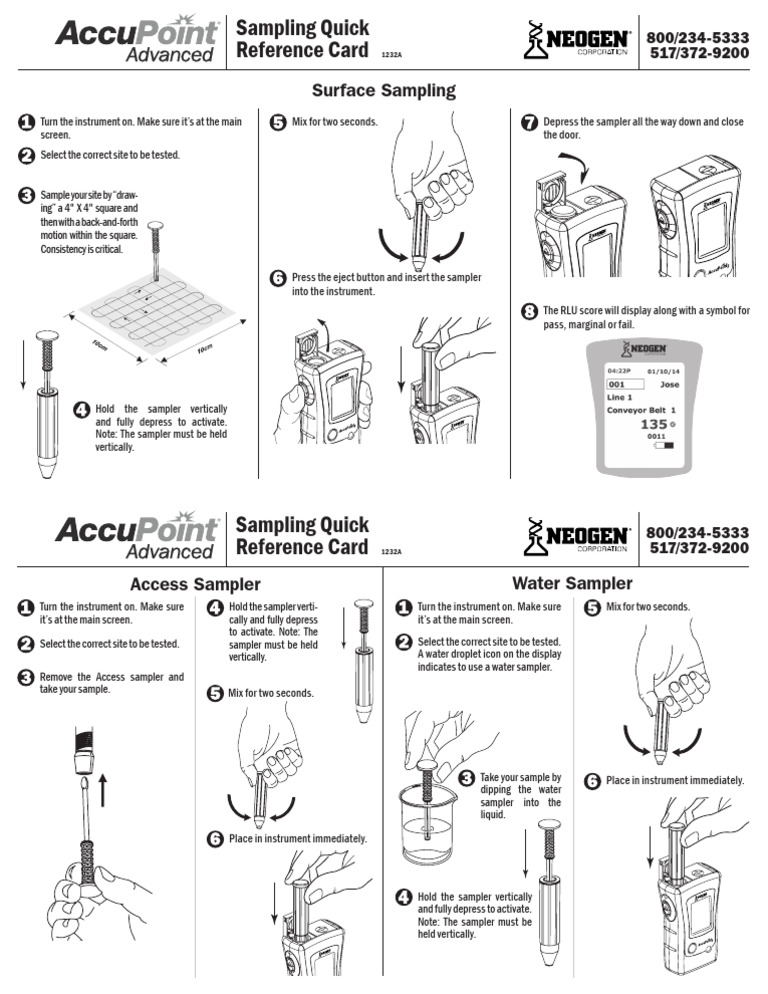 1232a-Accupoint-Adv-Sampling-Quick-Reference-Card 9903 9903hc 9903rfid ...