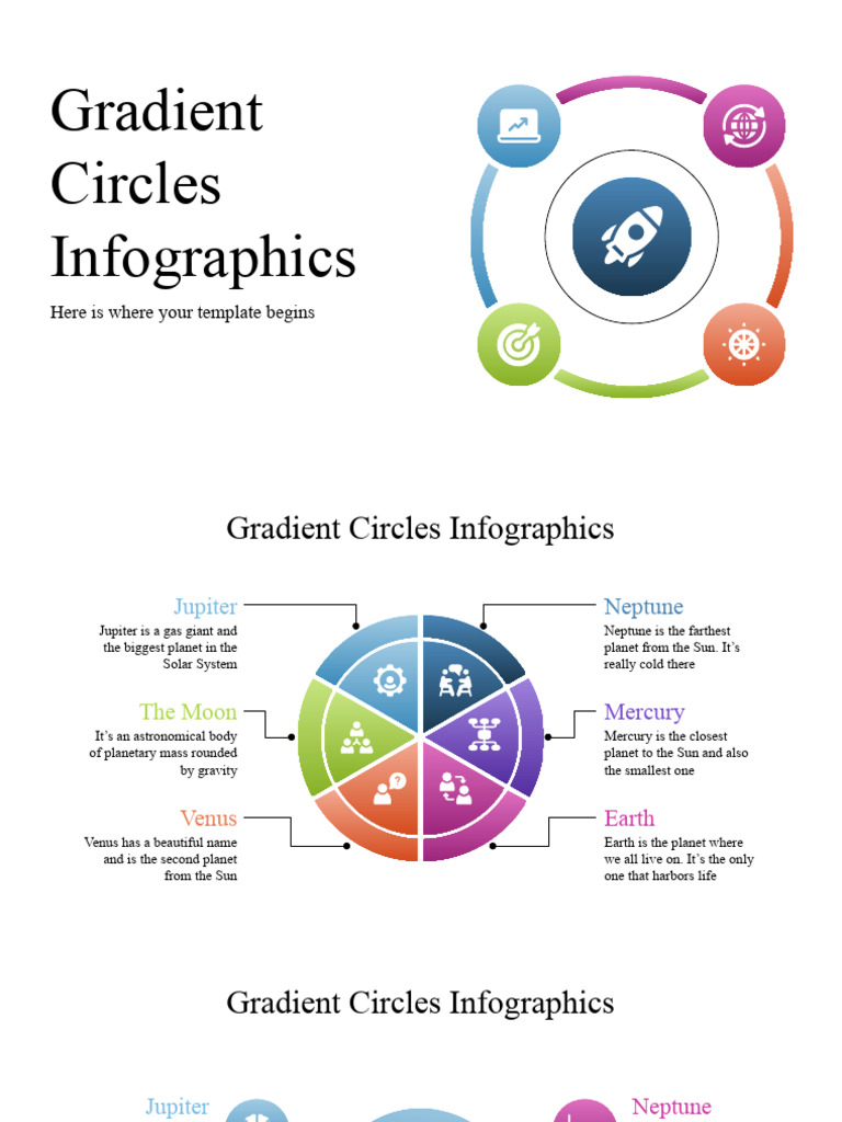 Gradient Circles Infographics by Slidesgo | PDF | Planets | Solar System