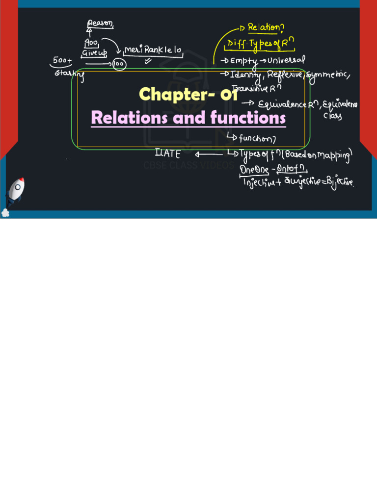 Relations & Functions (1) | PDF | Mathematical Objects | Number Theory