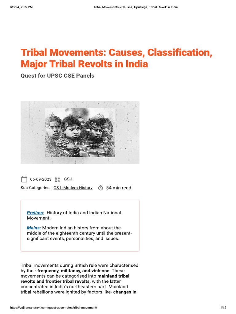 Tribal Movements | PDF