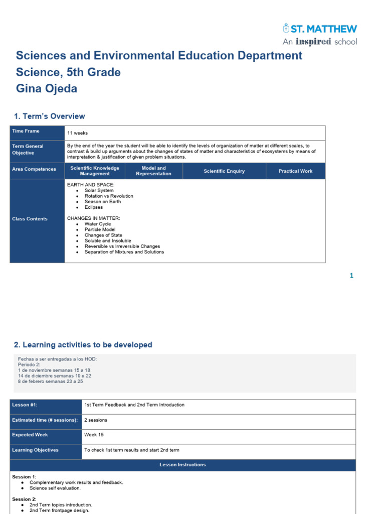 5th Grade Science Curriculum Overview | PDF | Solubility | Water Cycle
