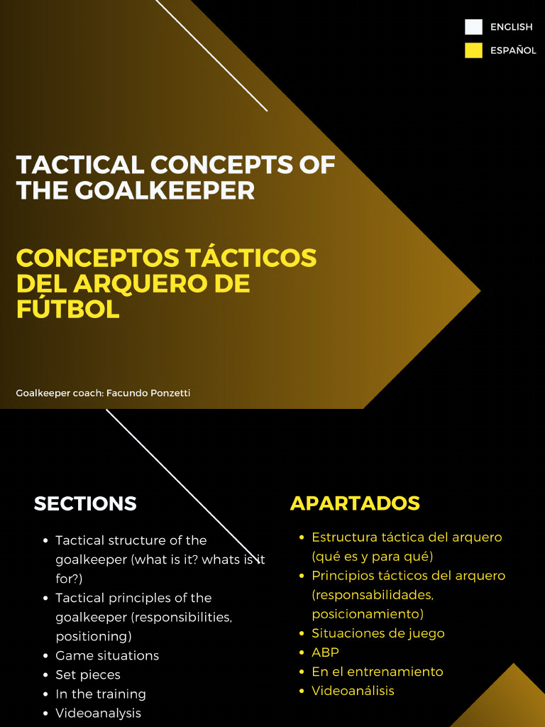 Tactical Concepts of The Goalkeeper - Conceptos Tácticos Del Portero - Compressed | PDF