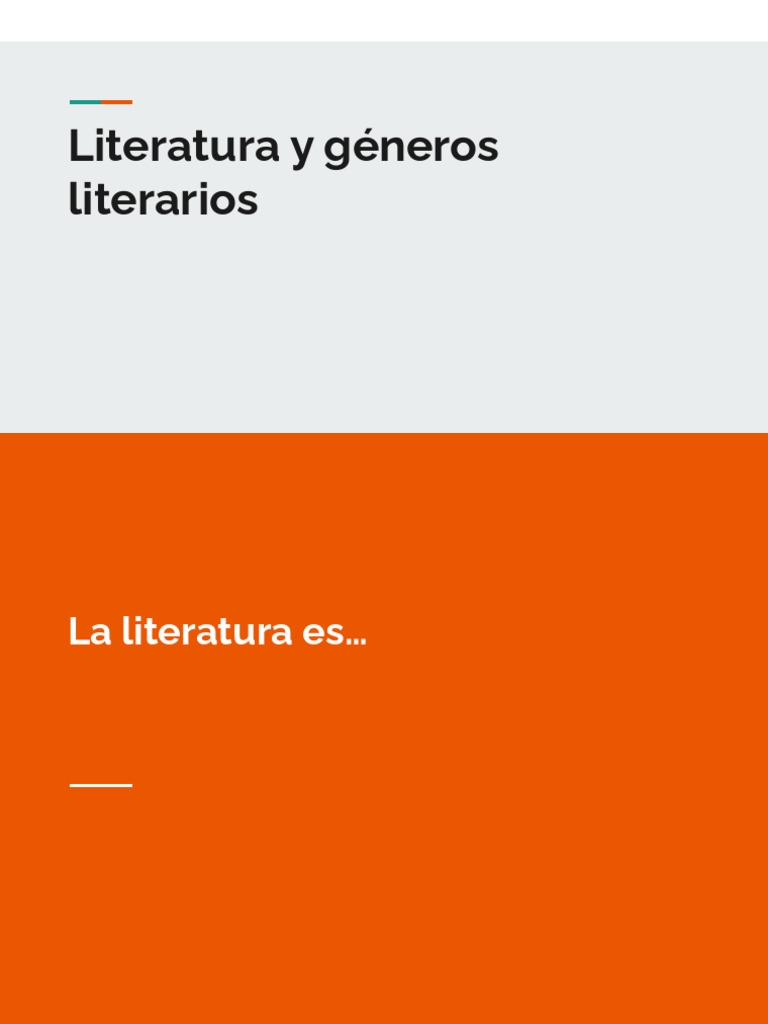 3° D - Literatura y Géneros Literarios | PDF | Ficción general