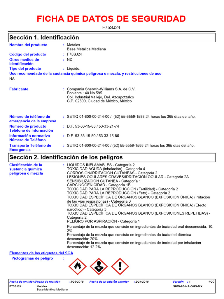 Metalex Base Metalica Mediana | PDF