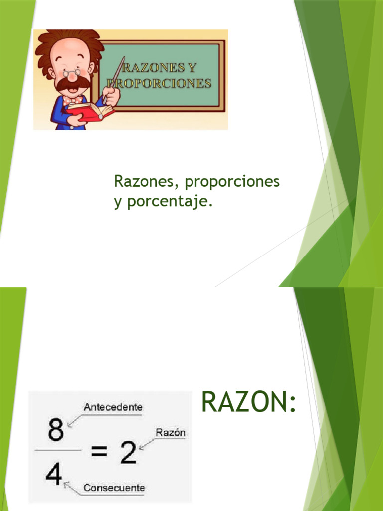 Razones, Proporciones y Porcentajes | PDF | Porcentaje