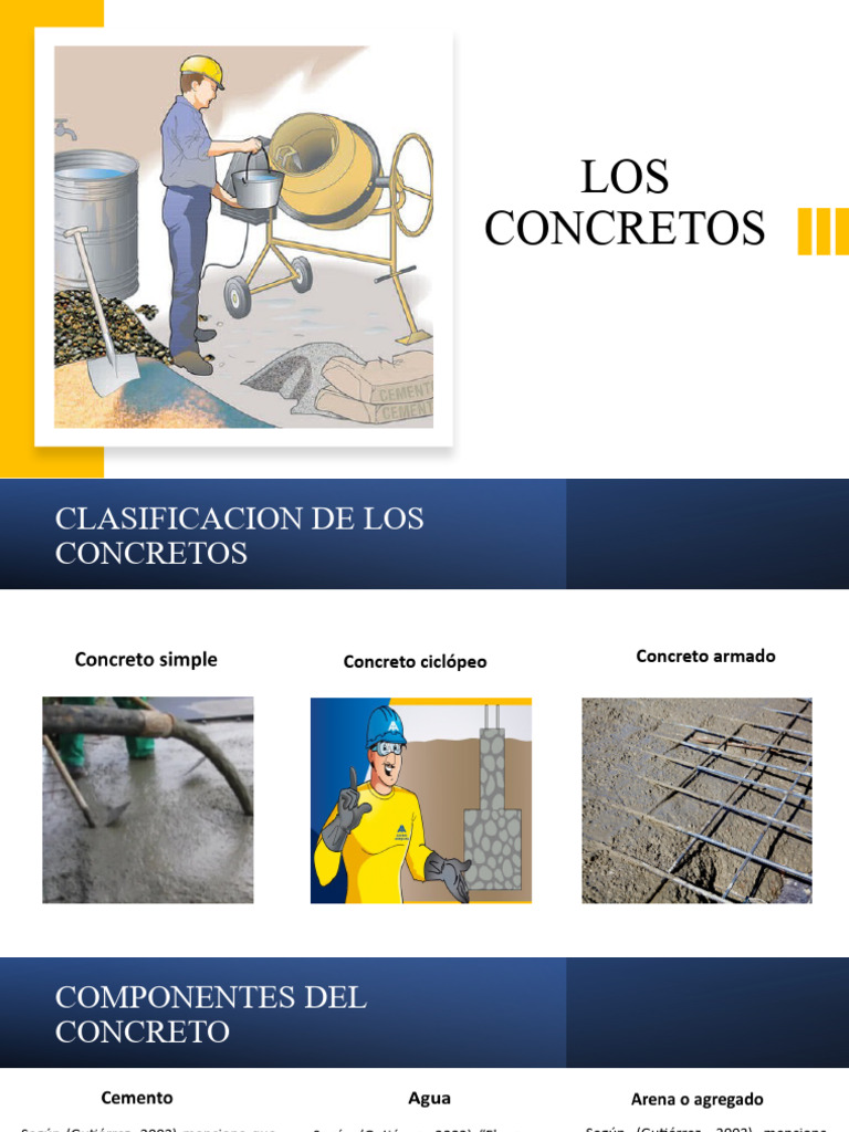 Diapositivas de Los Concretos | PDF