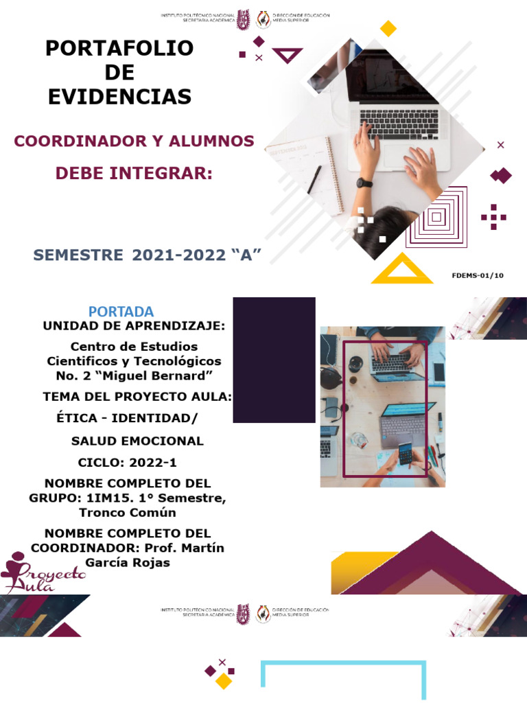 1im15 Portafolio De Evidencias 22 A Pdf Salón De Clases Enseñando