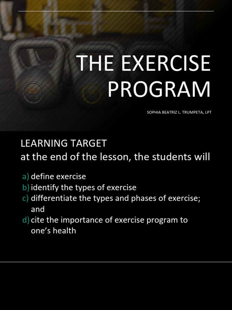 EXERCISE | PDF | Physical Fitness | Flexibility (Anatomy)