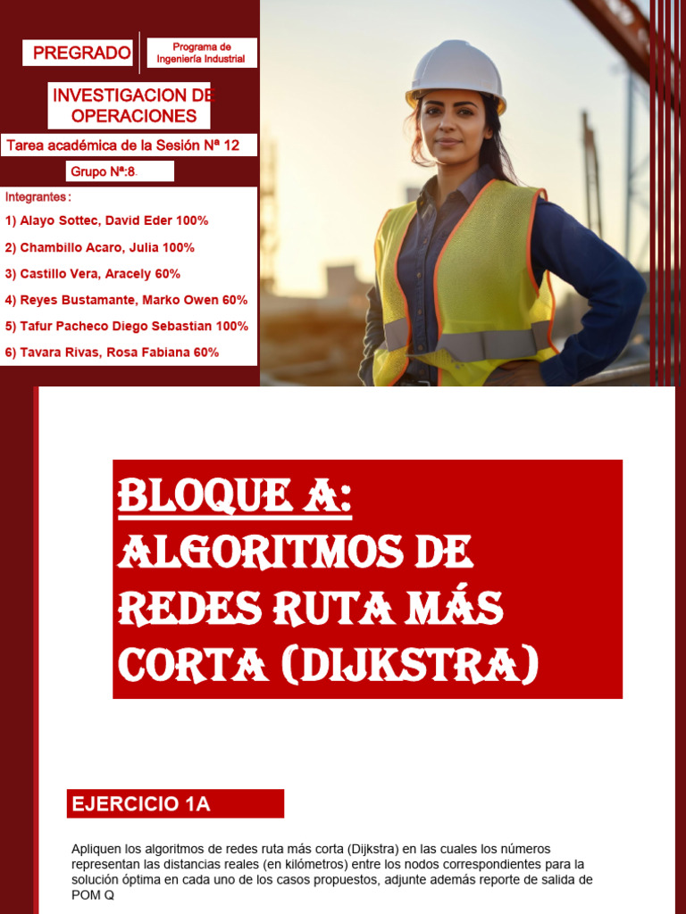 Algoritmos de Ruta Corta y Flujo Máximo | PDF | Análisis numérico ...