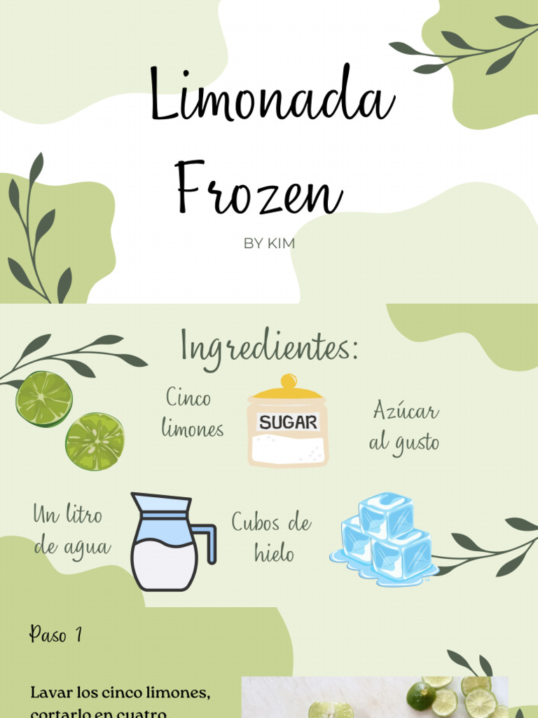 Limonada Frozen Pdf