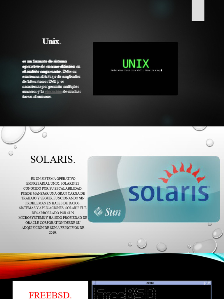 Presentación3 | PDF | Distribución de software de Berkeley | Unix