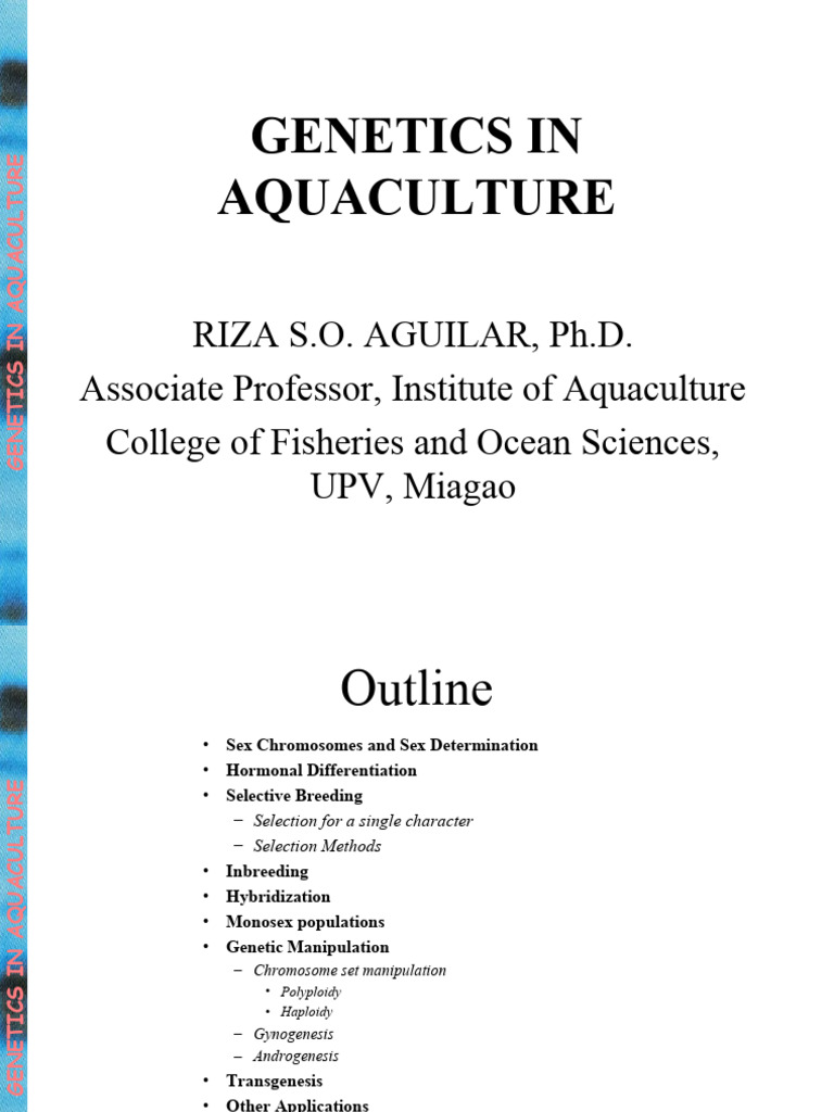 Genetics in Aquaculture: Key Concepts | PDF | Ploidy | Inbreeding