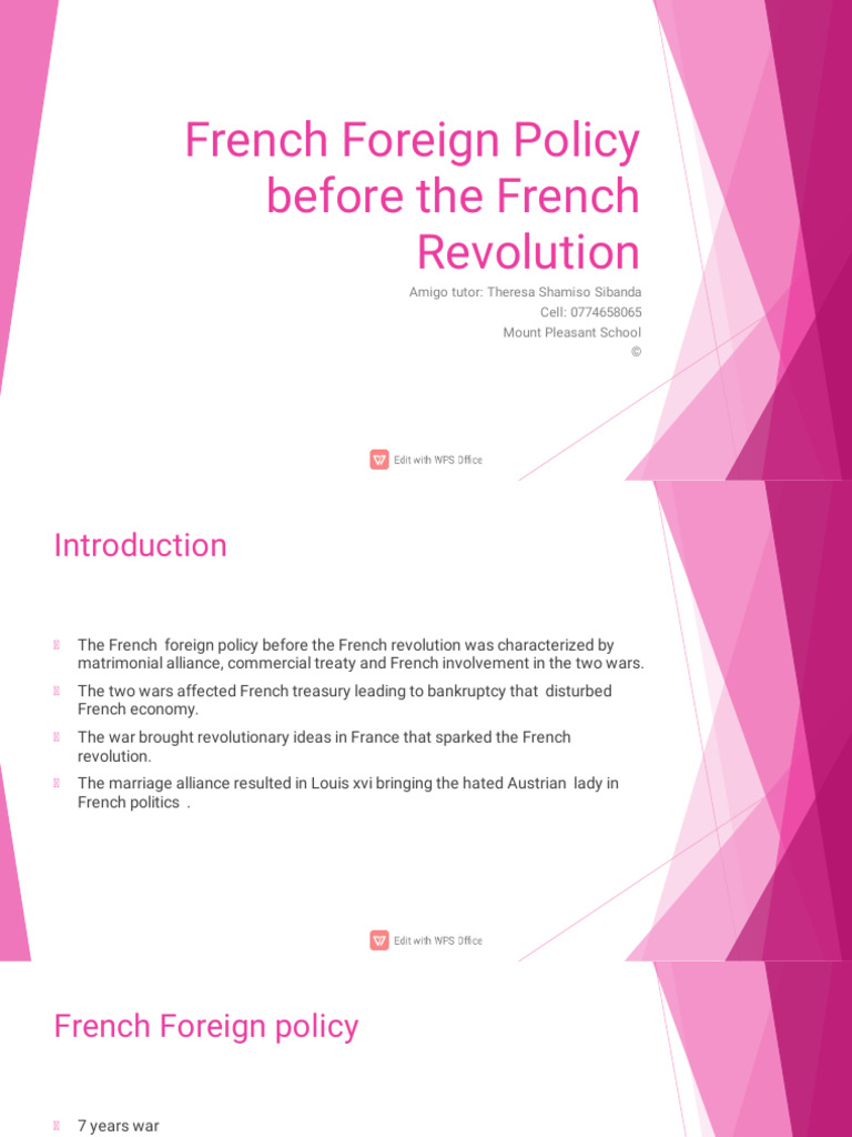 French Foreign Policy Before The French Revolution Part 2 | PDF ...