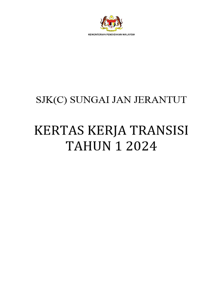 Program Transisi Tahun 1 2024 | PDF