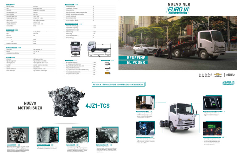 AF-Ficha-Tecnica-NLR-Euro-VI-60x20cm-1 NLR | PDF | Eje | Inyección de combustible