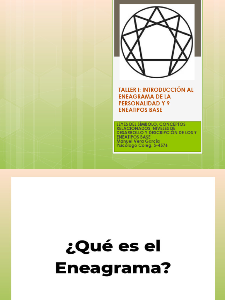 Taller 1 Eneagrama Con Dibujos | PDF | Eneagrama de la personalidad | Las emociones