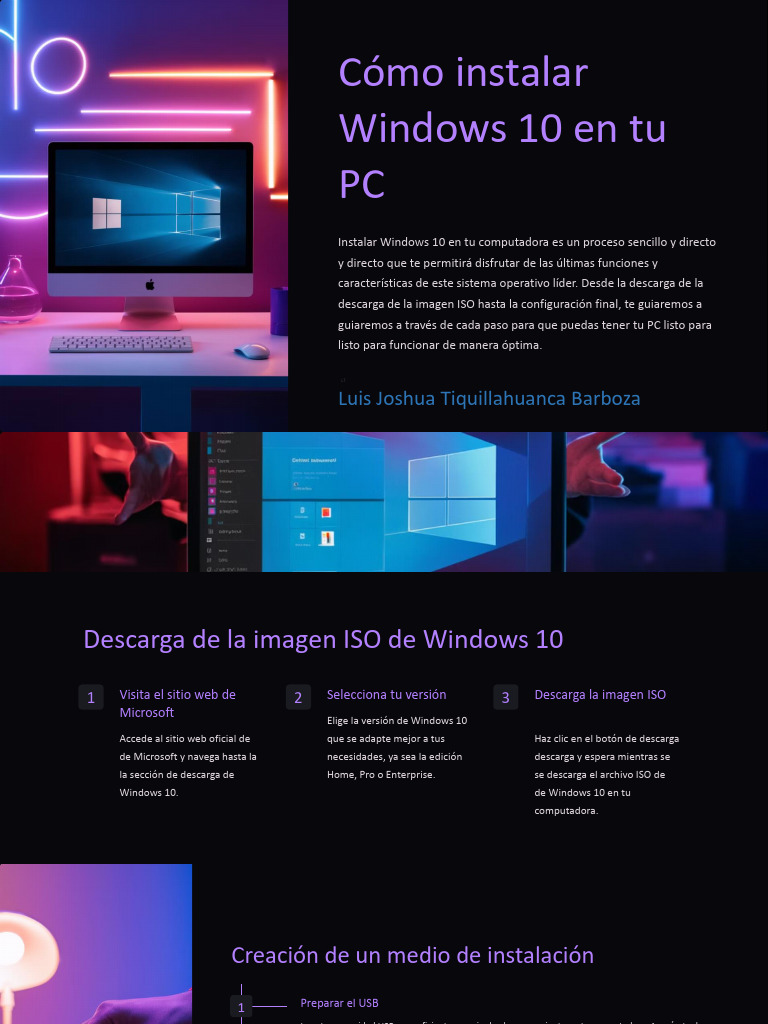 Como Instalar Windows 10 | PDF | Windows 10 | Microsoft Windows