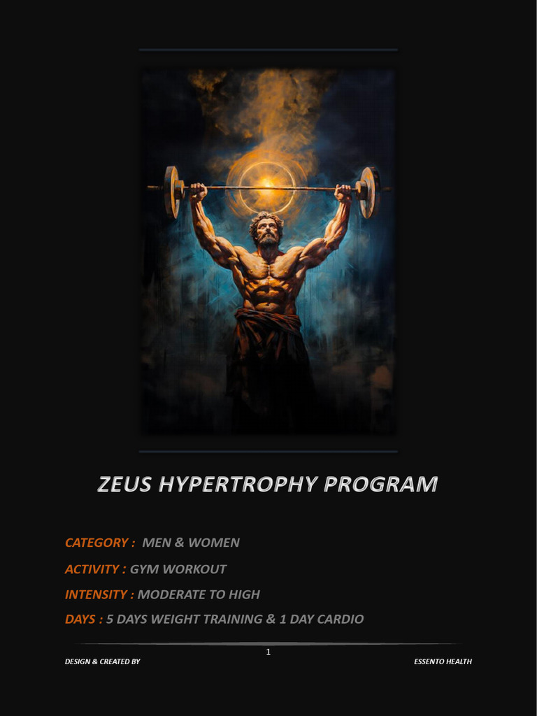 Zeus Hypertrophy Program | PDF | Strength Training | Physical Exercise