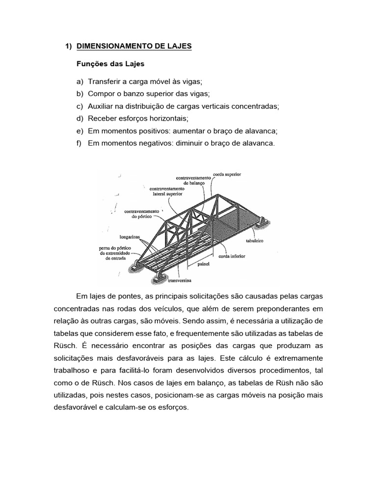 8 - Dimensionamento de Lajes | PDF | Viga | Flexão (Física)