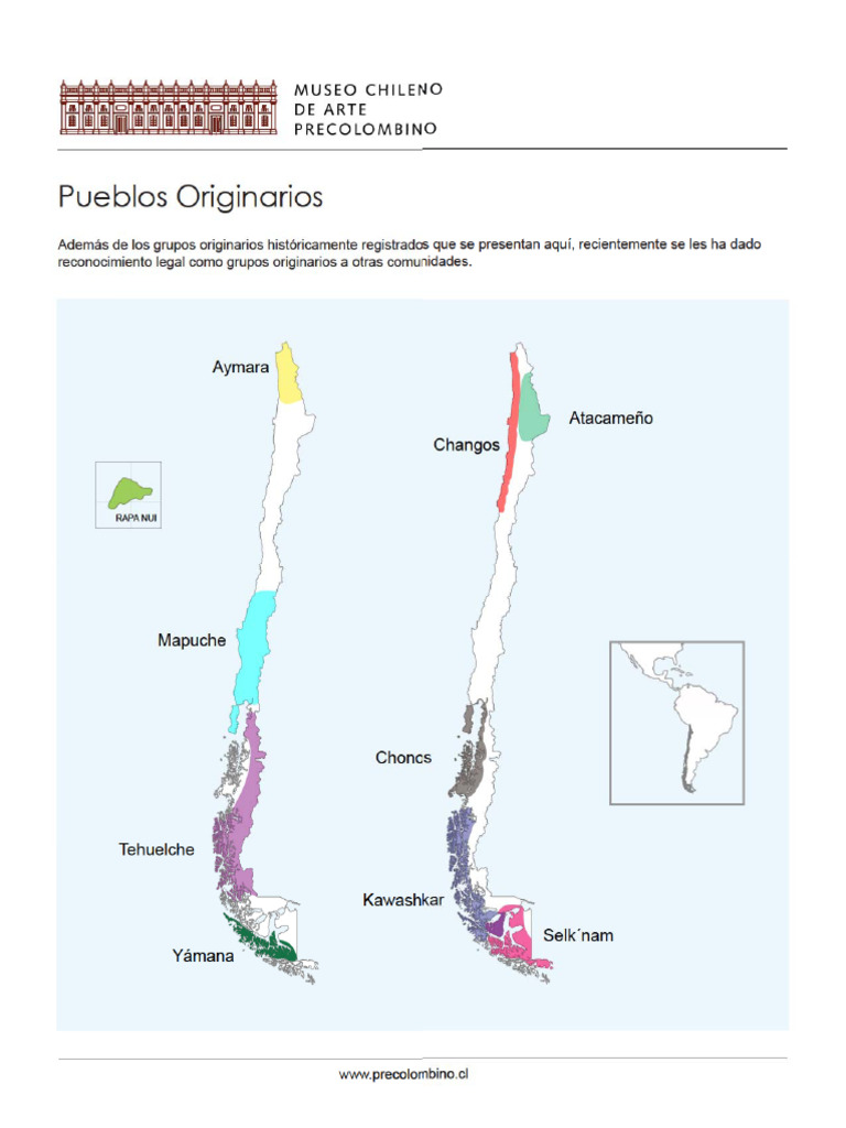 Mapa Pueblos Originarios | PDF