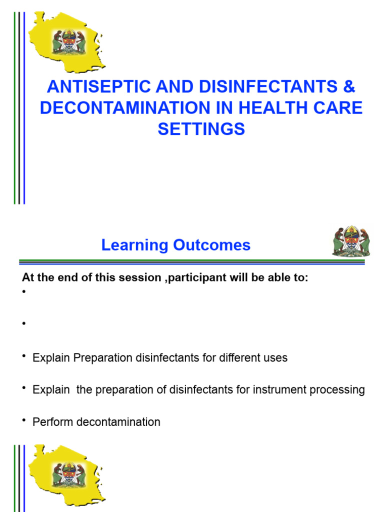 Antiseptics, Disinfectants and Decontamination | PDF | Disinfectant | Sterilization (Microbiology)