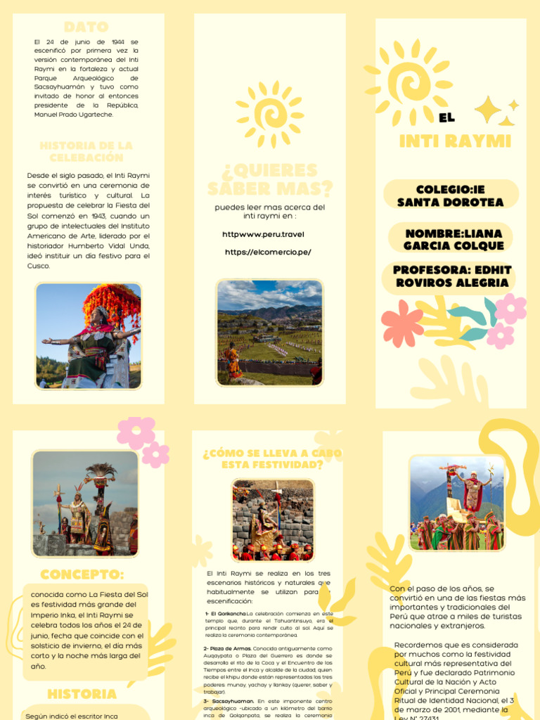 Folleto Tríptico Campamento de Verano Ilustrado Cool Azul | PDF ...