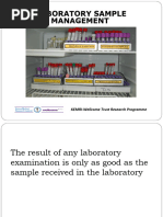 3 The Functions and Activities of The Laboratory Sample Reception Area ...