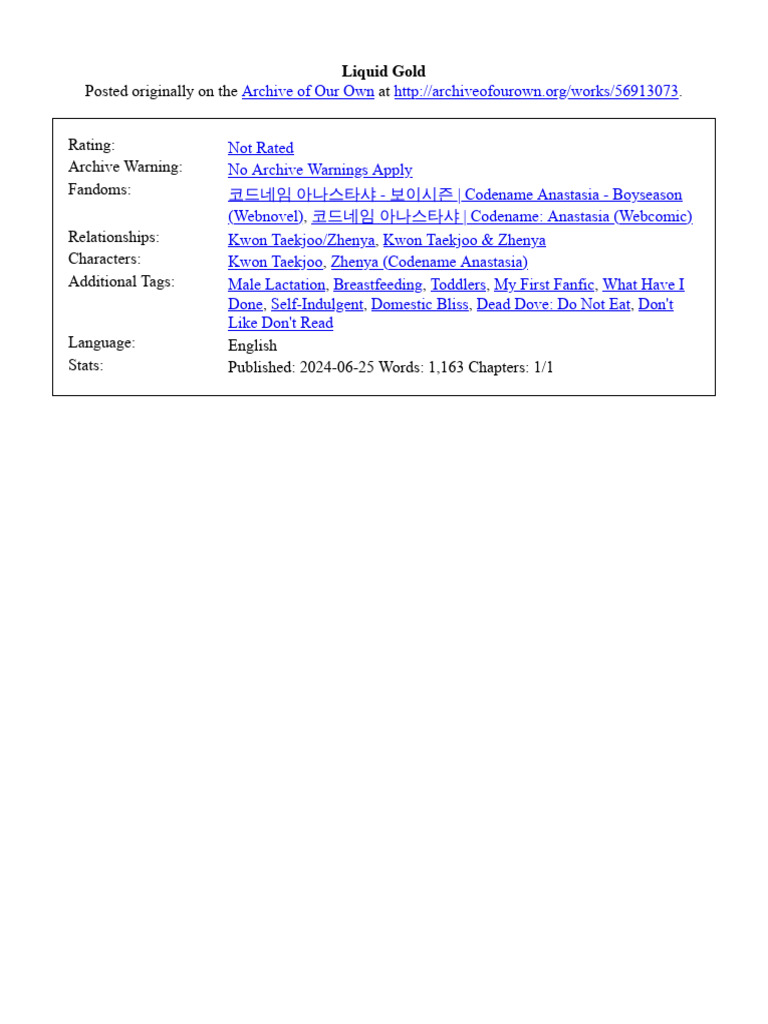 Liquid Gold | PDF | Breastfeeding