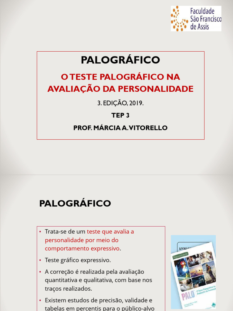 Teste Palográfico: Avaliação da Personalidade | PDF | Tempo | Emoções