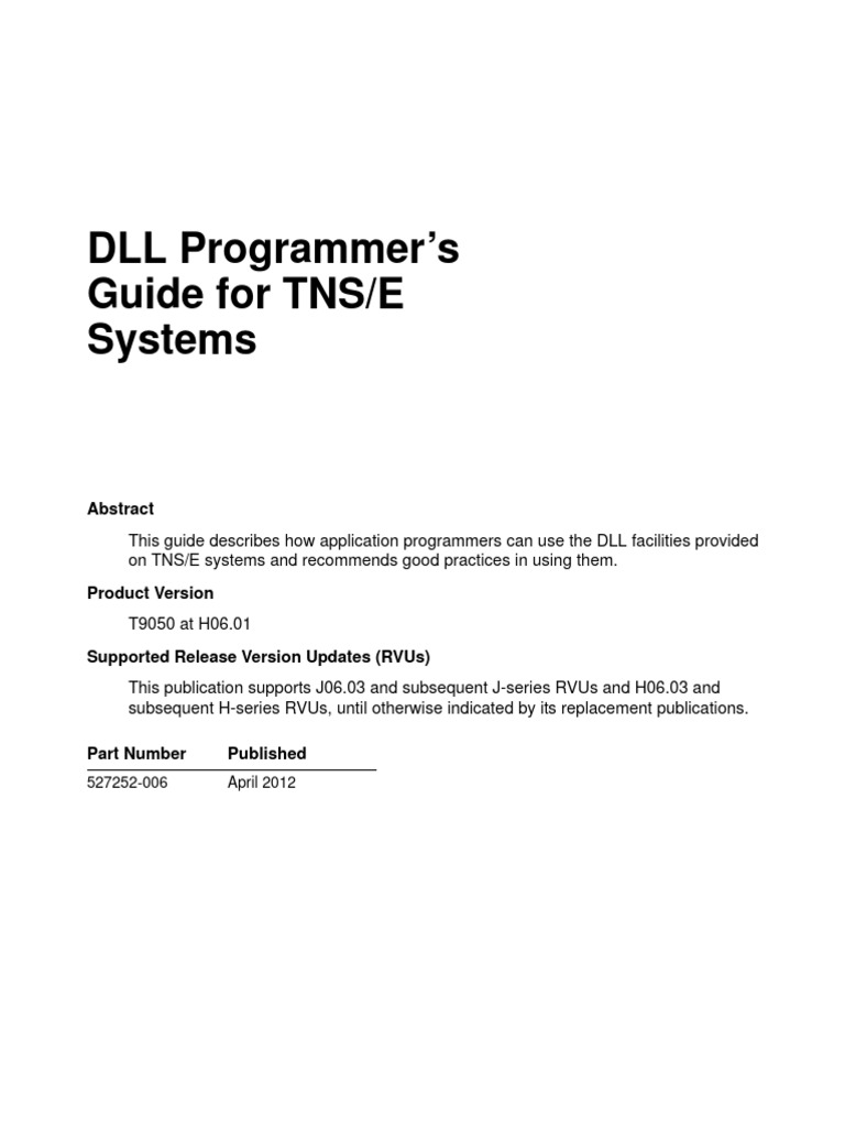DLL Guide | PDF | Library (Computing) | Bracket