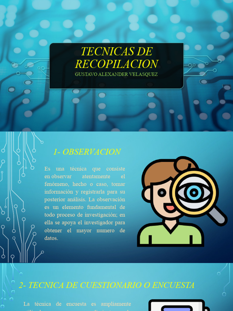 Tecnicas de Recopilacion | PDF | Metodología de encuesta | Grupo de enfoque