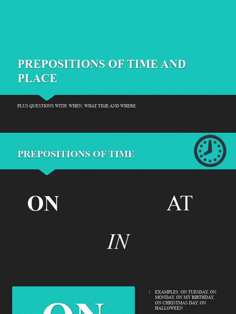 Prep Place and Time | PDF | Observances