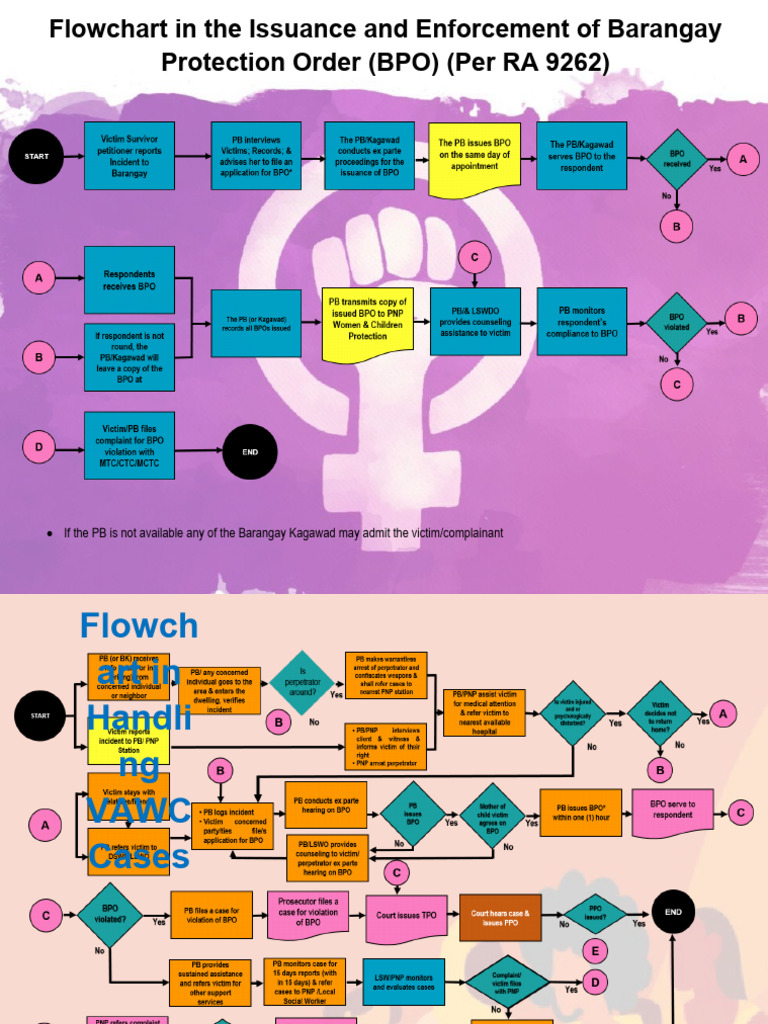 Flowchart for Barangay Protection Orders | PDF