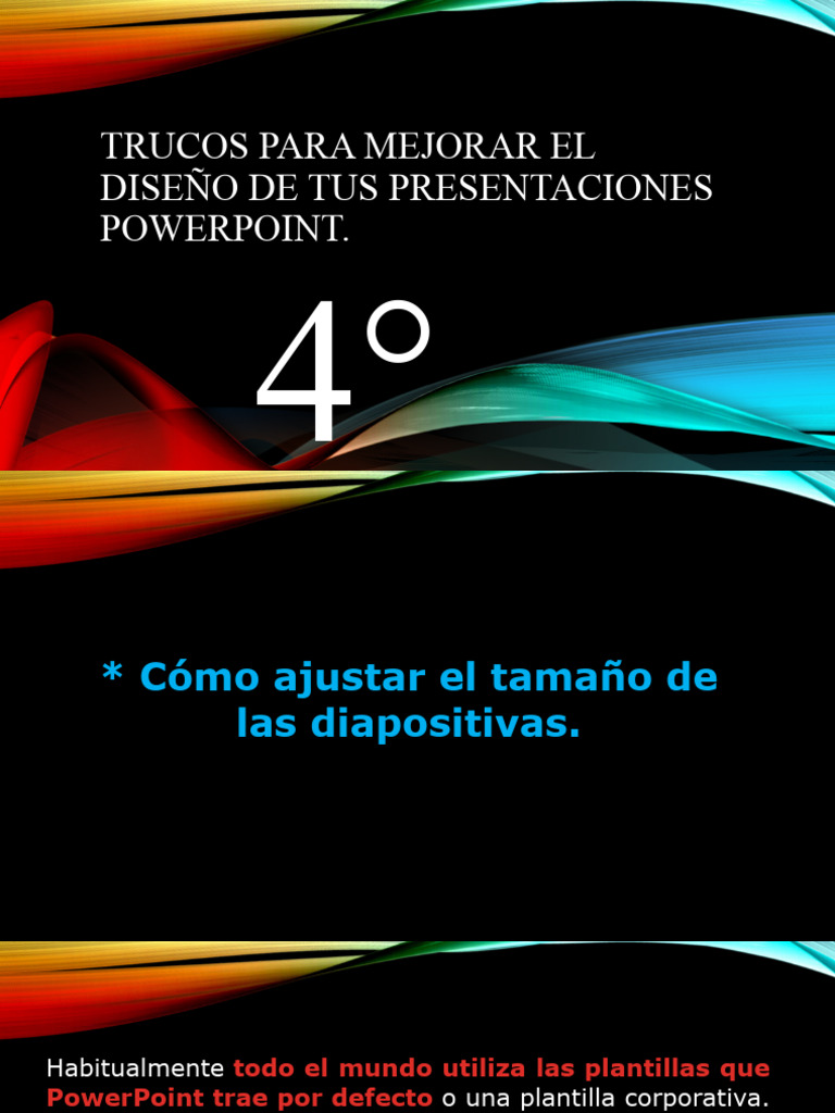 Trucos para Mejorar El Diseño de Tus Presentaciones 4° | PDF ...
