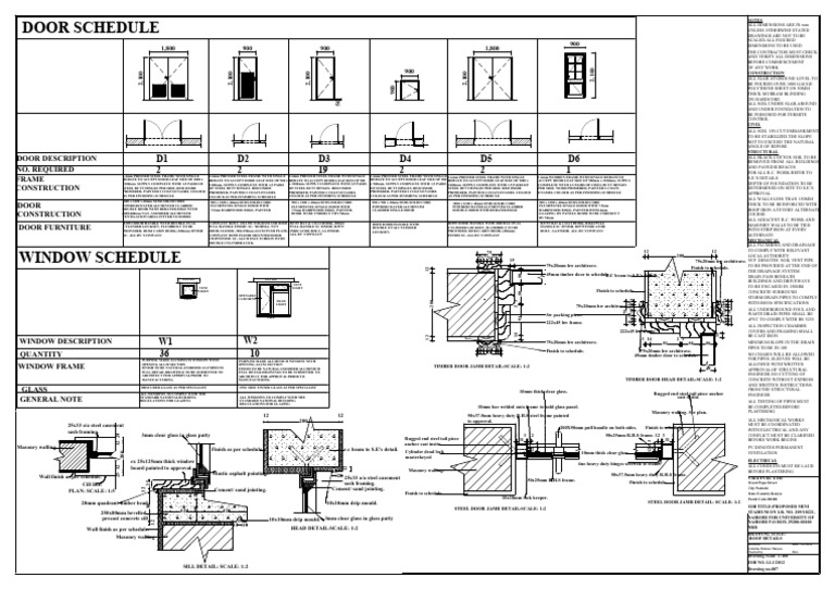 Doors and Windows Schedule | PDF | Door | Window
