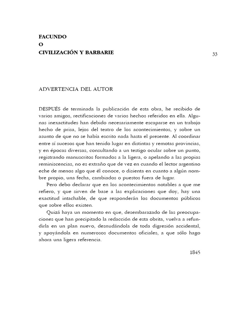 Fragmentos - Facundo Sarmiento | PDF | Buenos Aires | España