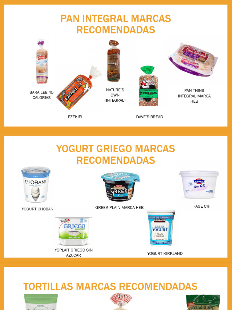 Mejores Marcas de Alimentos Saludables | PDF | Cocinando | Cocina ...