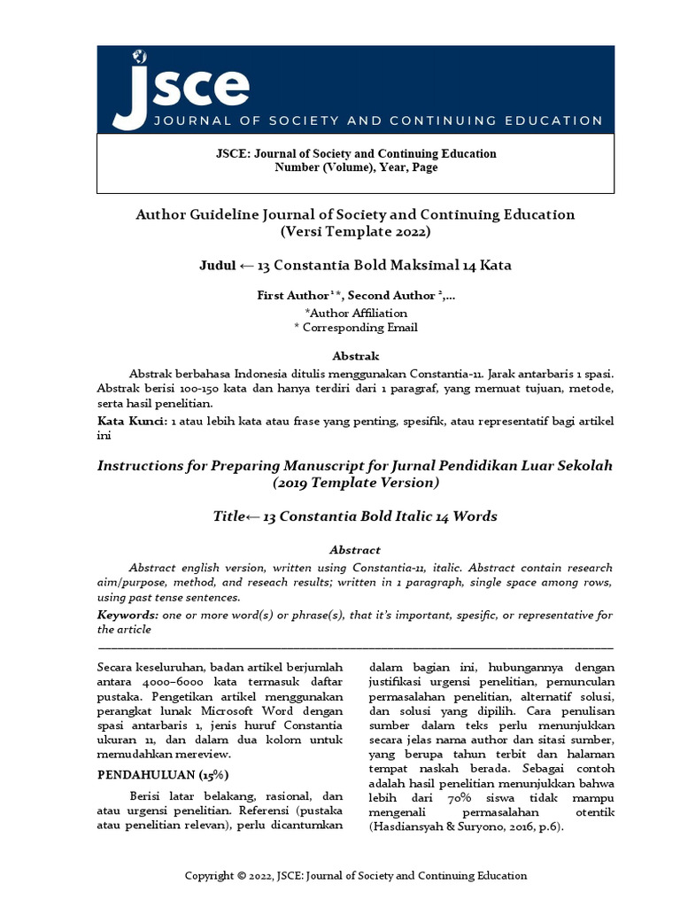 Template JSCE - 0 | PDF