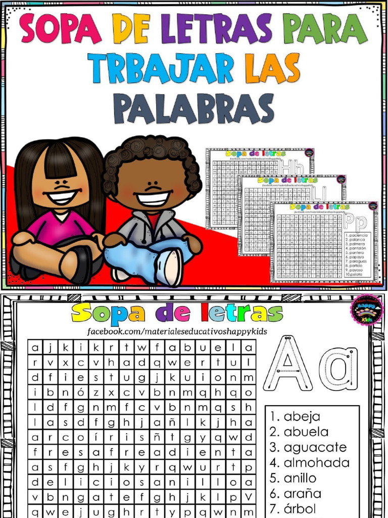 Sopa de Letras para Trbajar Las Palabras PDF | PDF