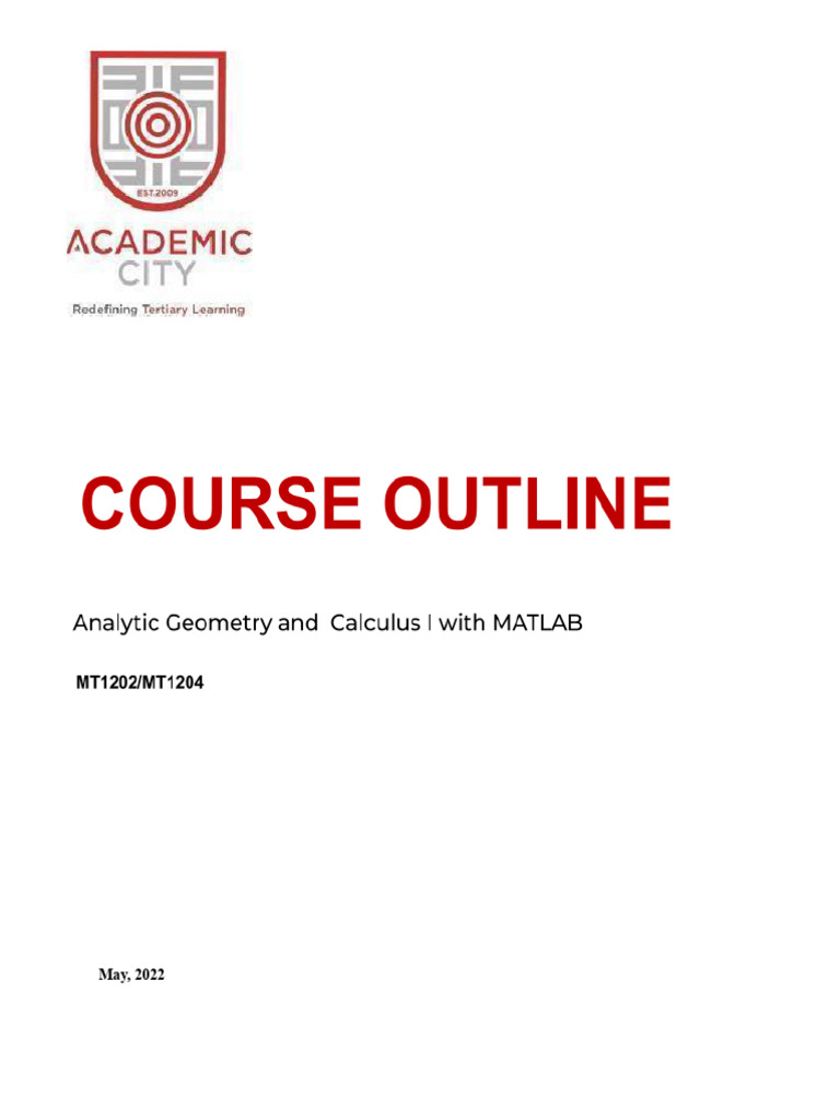 Analytic Geometry Calculus 1 With MATLAB - C2 | PDF | Function (Mathematics) | Integral