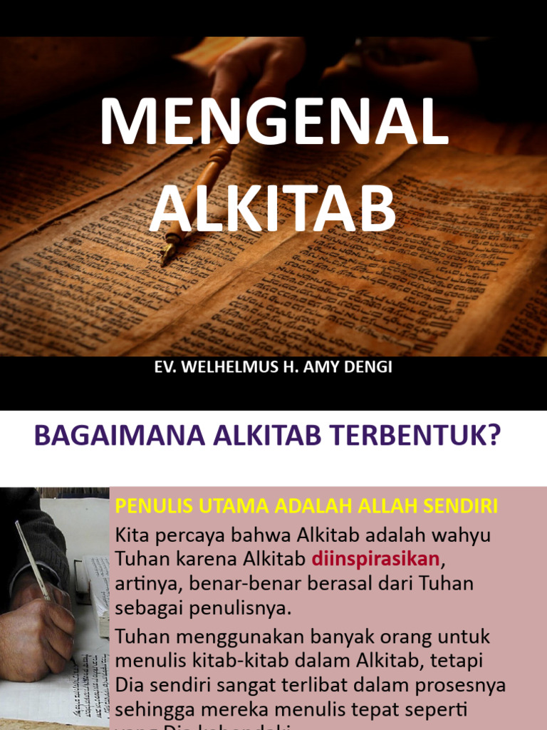 Mengenal Alkitab 1 | PDF