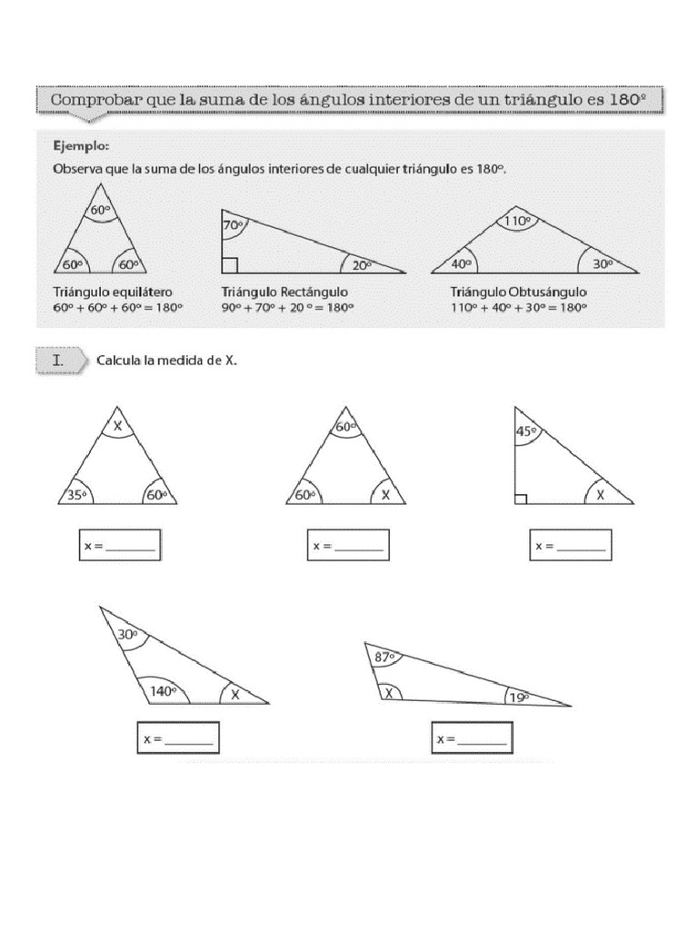 Angulos De Un Triangulo Pdf
