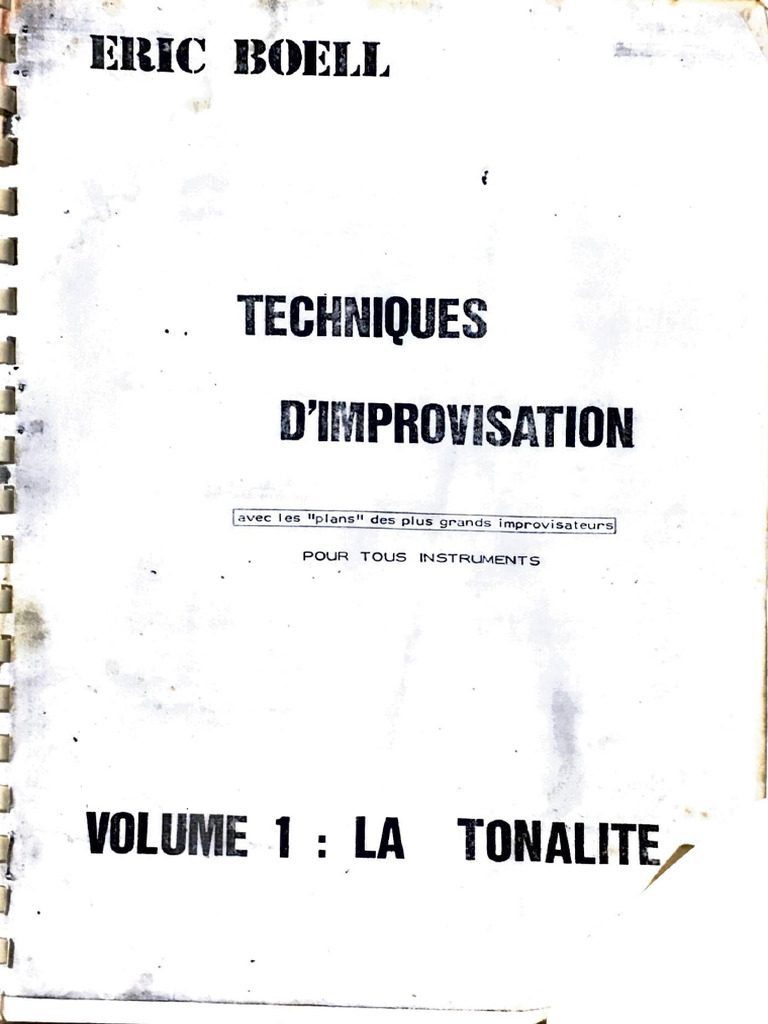 Technique D'impro 1 | PDF