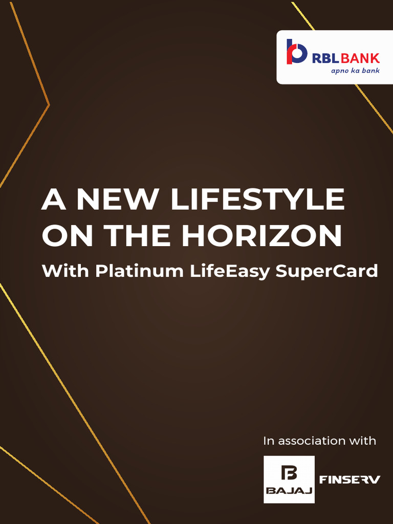 RBL Platinum LifeEasy SuperCard Guide | PDF | Credit Card | Banking