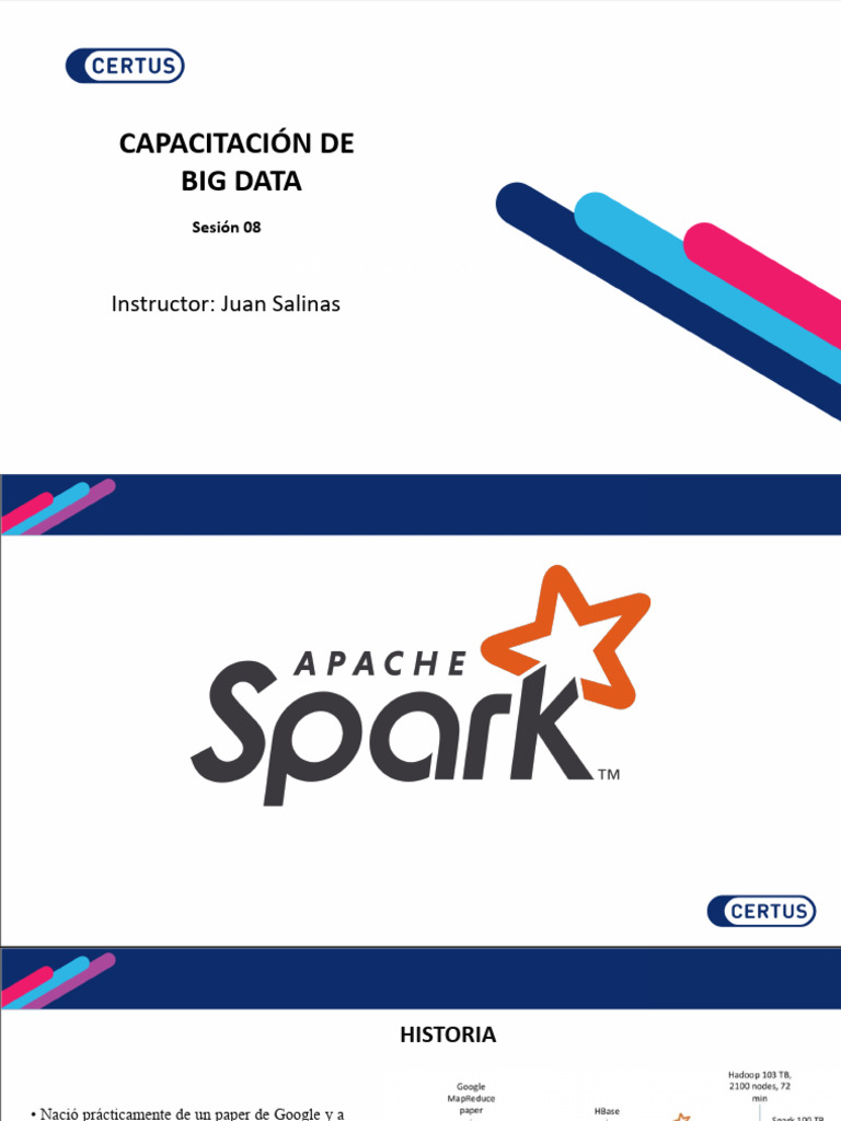 Sesión 8 Introducción A Apache Spark Pdf Apache Hadoop Apache Spark