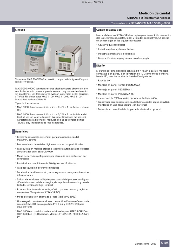Sitransf Fmmag50006000 Fi01 Es | PDF | Ingeniería Informática | Electricidad