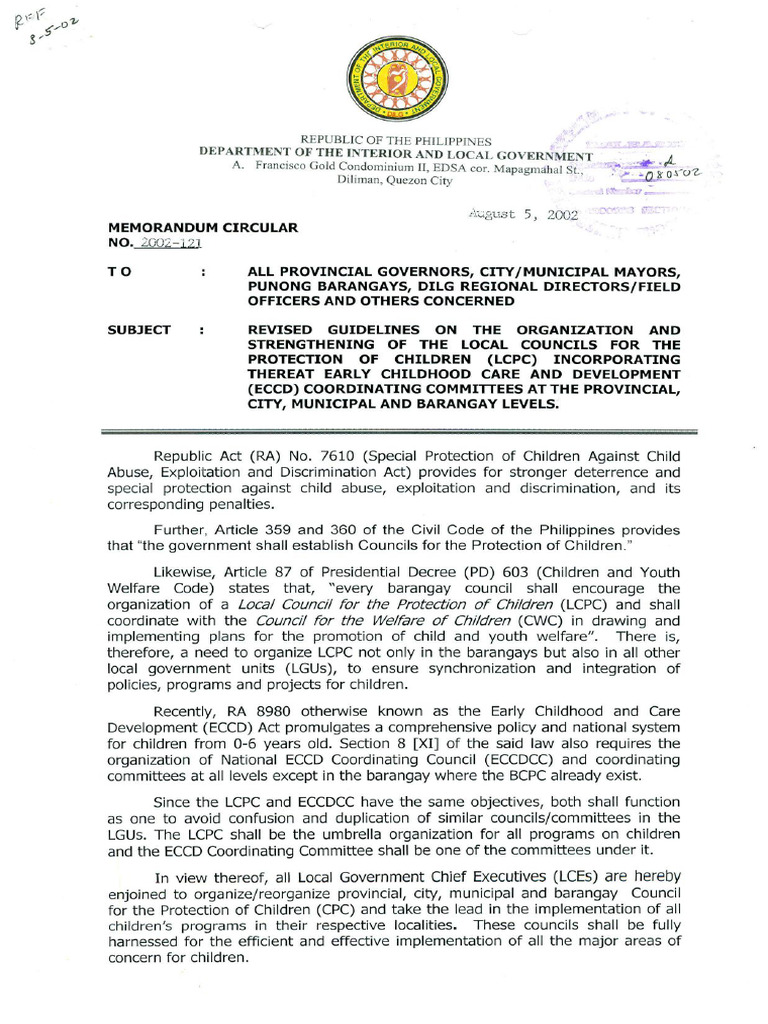 DILG-Memorandum-Circular-No.-2002-121-min | PDF DILG-Memorandum-Circular-No.-2002-121-min | PDF