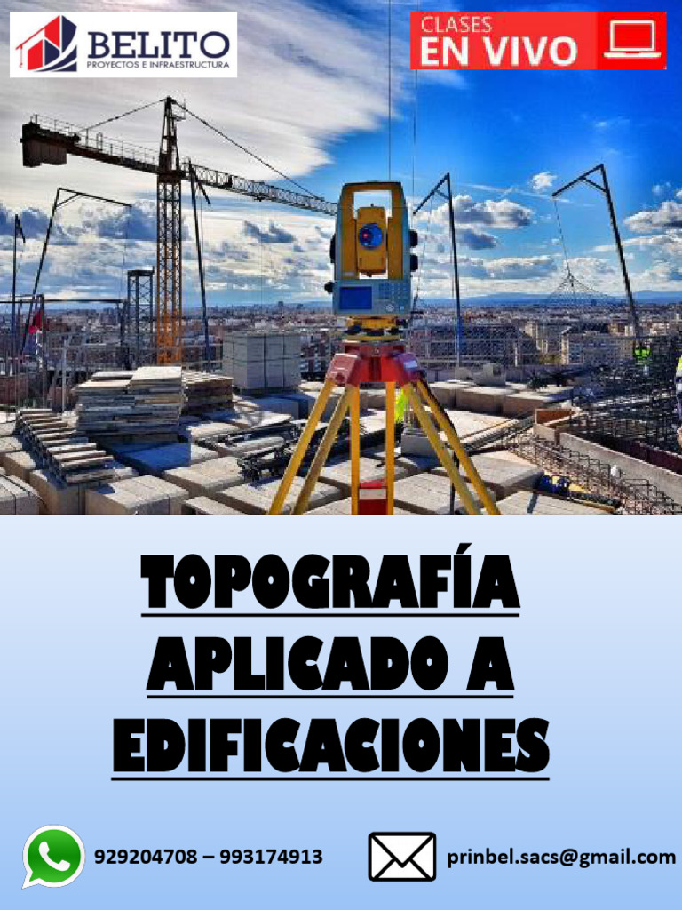 Temario Topografía Aplicado A Edificaciones | PDF
